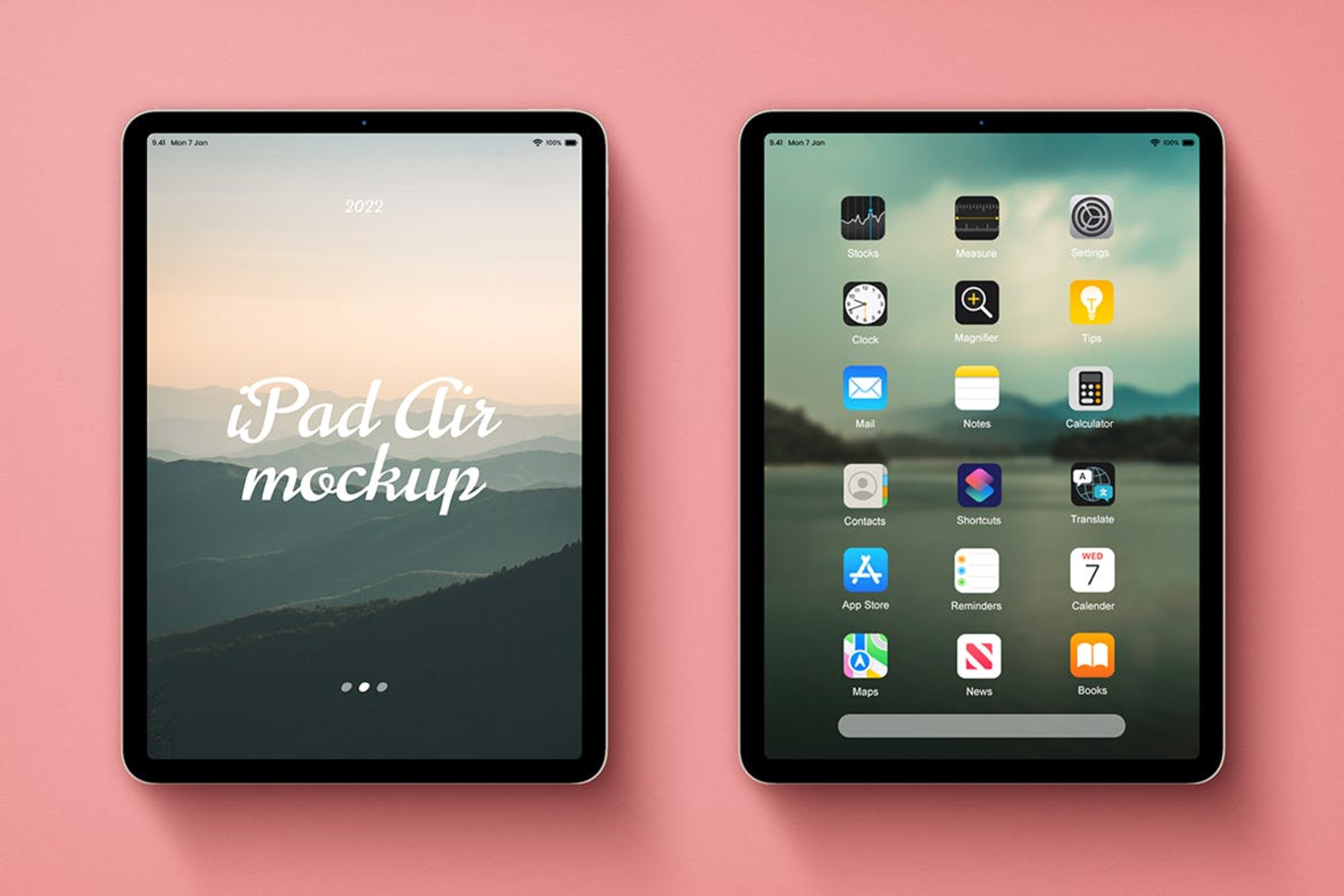 4851 8款平板电脑ipad屏幕UI设计展示PS样机 iPad Air Mockup@GOOODME.COM _ 果觅网（gooodme）